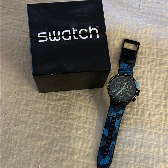 Swatch | Accessories | Swatch Military Inspired Fun Sport Watch Black ...